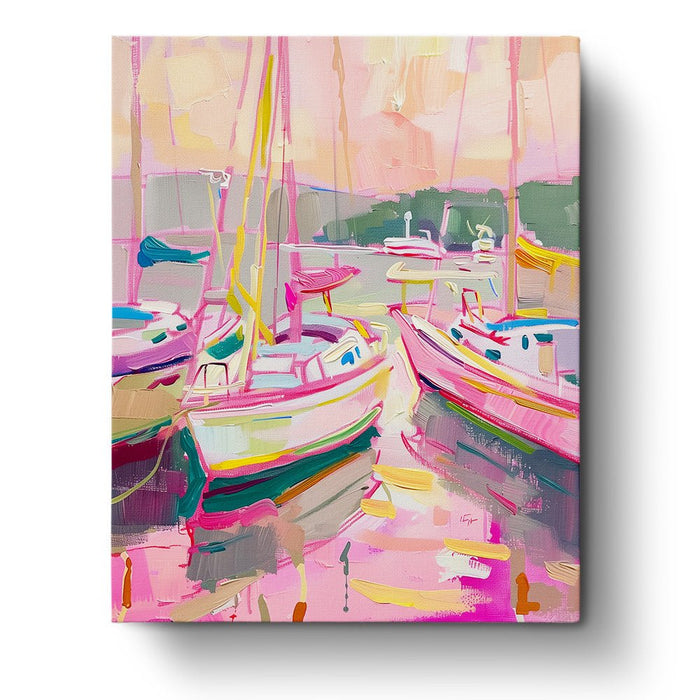 Abstract Sailboats at Sunset - Vacations - Fixed Kits - Paint by Numbers